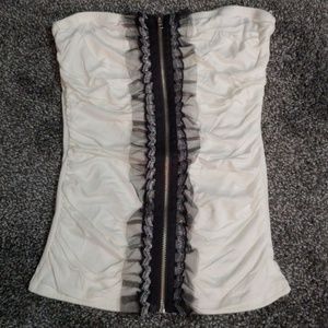 Tops | New Sexy Zip Front Tube Top S M Or L | Poshmark